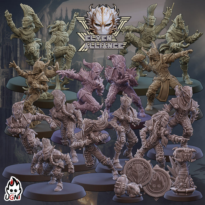 Fantasy Football Union of Elves – Red Shark Minis